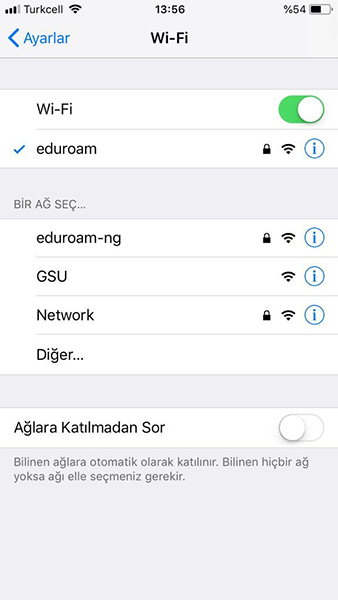IOS - EDUROAM